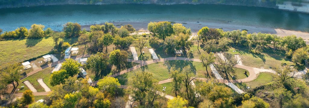 Brazos River camping at Brazos River Hideout